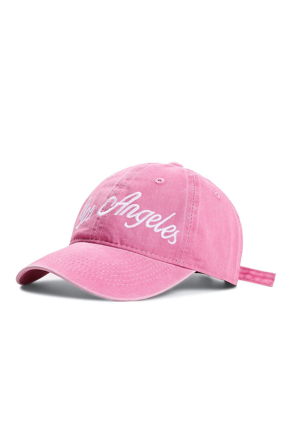 Buy Pink Embroidered Baseball Cap - Y2k Apparel